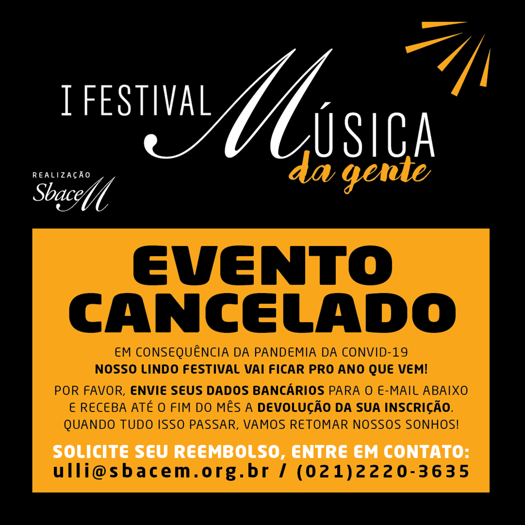 Evento cancelado - Sbacem